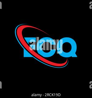 ECQ logo. ECQ letter. ECQ letter logo design. Initials ECQ logo linked ...