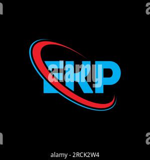EKP logo. EKP letter. EKP letter logo design. Initials EKP logo linked ...