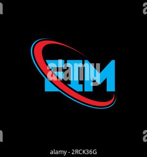 EIM logo. EIM letter. EIM letter logo design. Initials EIM logo linked ...