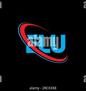 ELU logo. ELU letter. ELU letter logo design. Initials ELU logo linked ...