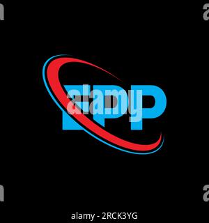 EPP circle letter logo design with circle and ellipse shape. EPP ...