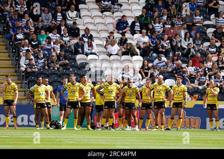 Castleford Tigers players looking dejected during the Betfred Super ...