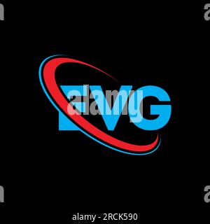 EVG logo. EVG letter. EVG letter logo design. Initials EVG logo linked ...