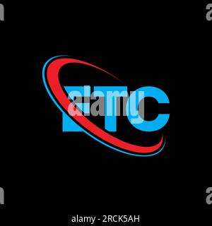 ETC logo. ETC letter. ETC letter logo design. Initials ETC logo linked ...