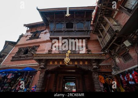 Kathmandu, Nepal - Apr 17, 2023: People visiting and worshiping Kaal ...