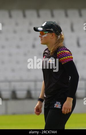 Leeds, 15 July 2023. Charis Pavely playing for Central Sparks against ...