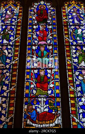 Stained Glass Window Inside Swords Castle, Swords, Dublin, Republic of ...