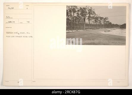 Soldiers at Chapman Field in Miami, Florida, distributing frame number ...