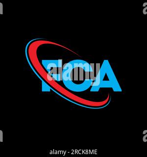 FCA logo. FCA letter. FCA letter logo design. Initials FCA logo linked ...