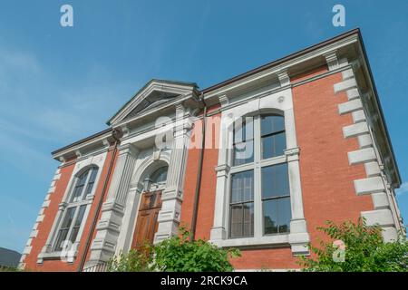 The original Thayer Library (1874-1953) in Braintree Massachusetts USA ...