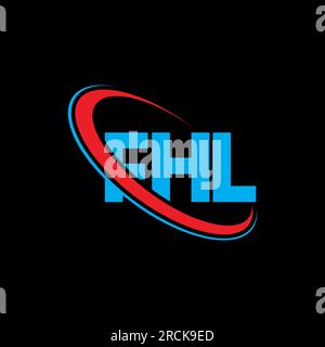 FHL circle letter logo design with circle and ellipse shape. FHL ...