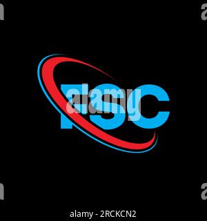 FSC logo. FSC letter. FSC letter logo design. Initials FSC logo linked ...
