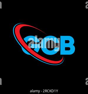 GCB circle letter logo design with circle and ellipse shape. GCB ellipse letters with ...