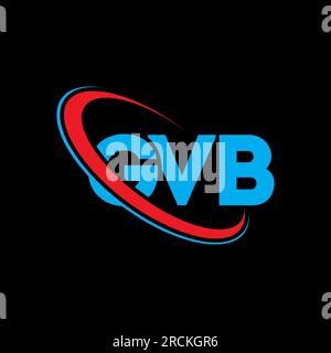 GVB circle letter logo design with circle and ellipse shape. GVB ...