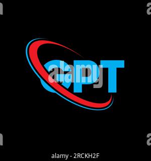 GPT logo. GPT letter. GPT letter logo design. Initials GPT logo linked with circle and uppercase ...