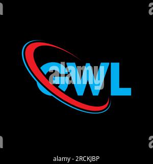 GWL circle letter logo design with circle and ellipse shape. GWL ...