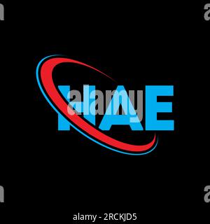HAE logo. HAE letter. HAE letter logo design. Initials HAE logo linked ...