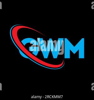 GWM logo. GWM letter. GWM letter logo design. Initials GWM logo linked ...