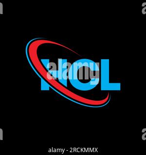 HCL circle letter logo design with circle and ellipse shape. HCL ...