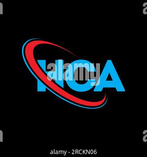 HCA logo. HCA letter. HCA letter logo design. Initials HCA logo linked ...