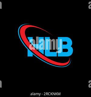 HLB circle letter logo design with circle and ellipse shape. HLB ...