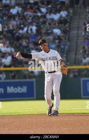 Colorado Rockies second baseman Alan Trejo (13) in the second inning of ...