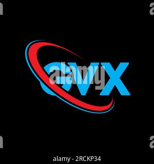 GVX circle letter logo design with circle and ellipse shape. GVX ...
