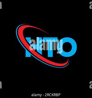 HTO logo. HTO letter. HTO letter logo design. Initials HTO logo linked ...