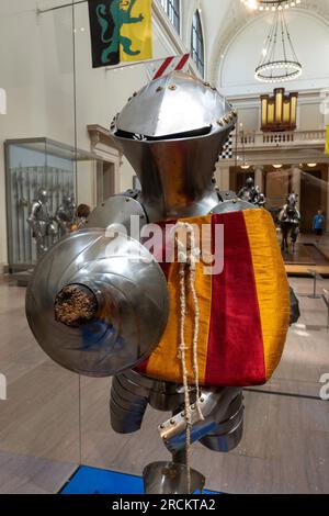 Medieval armor on display at Metropolitan Museum of Art in New York ...