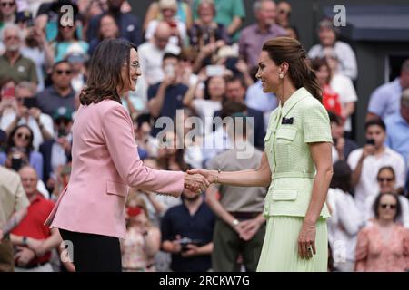 The Princess of Wales with Sally Bolton OBE, Chief Executive of The All ...