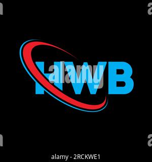HWB logo. HWB letter. HWB letter logo design. Initials HWB logo linked ...