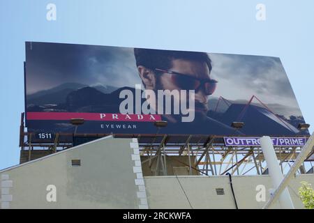 Prada billboard on the Sunset Strip Stock Photo - Alamy