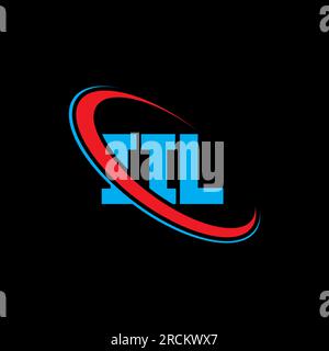 IIL circle letter logo design with circle and ellipse shape. IIL ...