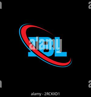IBL circle letter logo design with circle and ellipse shape. IBL ...