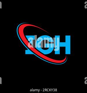 IGH logo. IGH letter. IGH letter logo design. Initials IGH logo linked ...