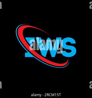 IWS logo. IWS letter. IWS letter logo design. Initials IWS logo linked ...