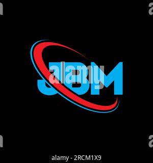 JBM circle letter logo design with circle and ellipse shape. JBM ...