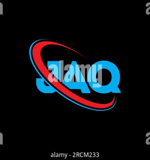 JAQ circle letter logo design with circle and ellipse shape. JAQ ...