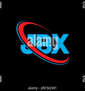 JBX circle letter logo design with circle and ellipse shape. JBX ...
