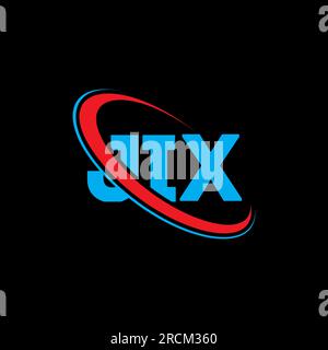 JIX circle letter logo design with circle and ellipse shape. JIX ...