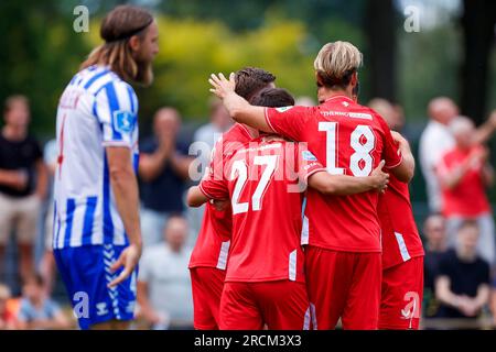 Daan Rots of FC Twente celebrates after scoring his team's first goal ...