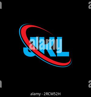 JKL circle letter logo design with circle and ellipse shape. JKL ...
