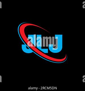 JLJ circle letter logo design with circle and ellipse shape. JLJ ...