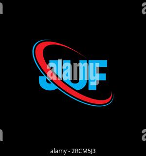 JUF letter logo design for technology company. JUF logo design black ...