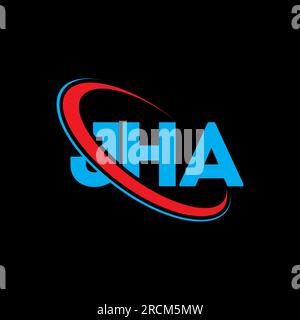 JHA logo. JHA letter. JHA letter logo design. Initials JHA logo linked ...