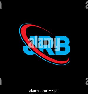 JRB circle letter logo design with circle and ellipse shape. JRB ...