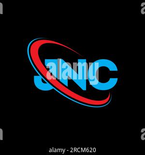 JNC circle letter logo design with circle and ellipse shape. JNC ...