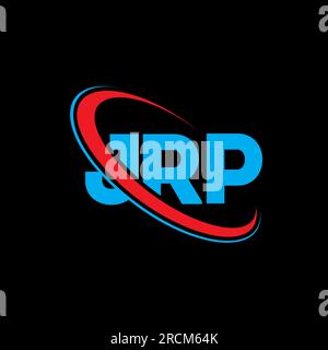 JRP circle letter logo design with circle and ellipse shape. JRP ...
