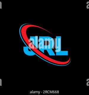 JRL circle letter logo design with circle and ellipse shape. JRL ...