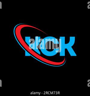 KCK circle letter logo design with circle and ellipse shape. KCK ...